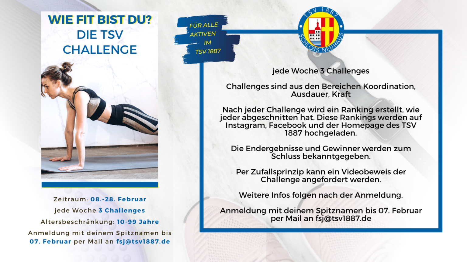 Wie fit bist du? - Die TSV Challenge — TSV 1887